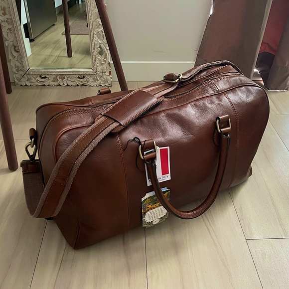 The Old Angler | Bags | Genuine Leather Weekender Duffle Bag Old Angler ...